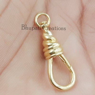 Dog Bone Screw Carabiner Lock, Carabiner Bone Screw Lock, 14k Gold ...