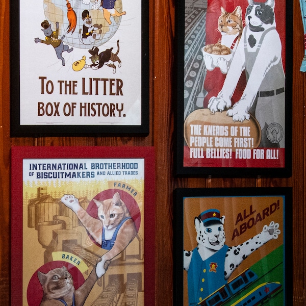 3 Soviet Cat Posters Deal - Propaganda Posters - Etsy