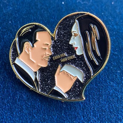 Morticia and Gomez Addams Mon Cher Gold Metal Lapel Pin - Etsy