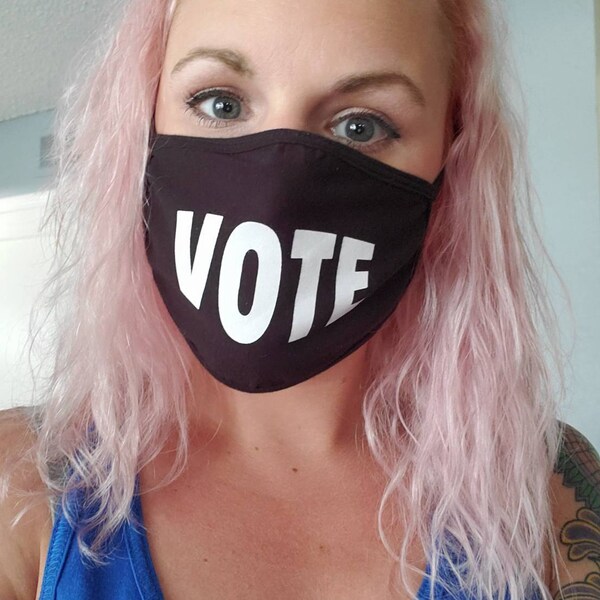 VOTE Face Mask - Etsy