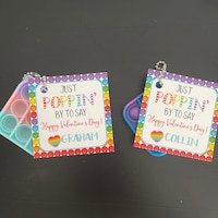 Editable Valentine's Pop Bubble Gift Tags Valentines Day Pop Fidget ...