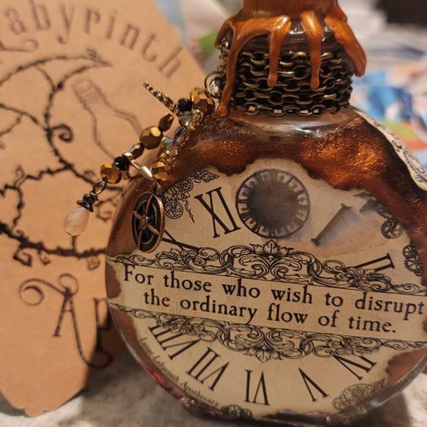 Color Changing Time Travel Potion Bottle: Steampunk Fantasy Decor - Etsy