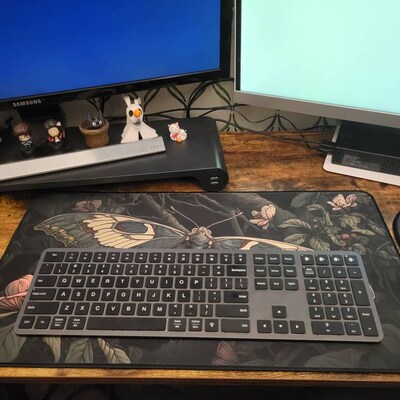 Dark Academia Gothic Desks Mat Japanese Jellyfish Art Otaku Pads Goth ...