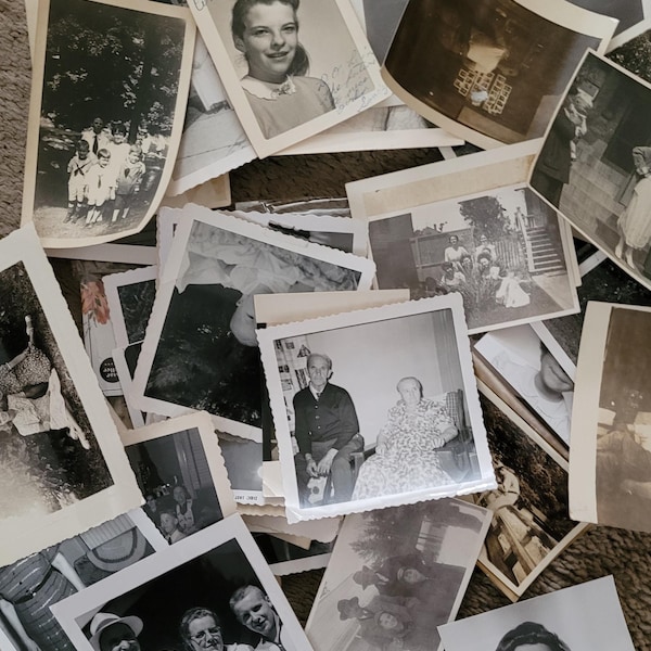 40 Antique Vintage Snapshot Photos at Random - Vintage Photos - Junk ...