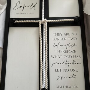 A Cord of Three Strands Unity Ceremony Idea Cross Braid Wedding Signage ...