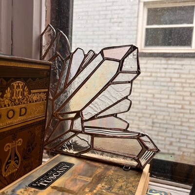 Clear Glass Crystal, Crystal Corner Piece, Stained Glass, Geology, Home ...