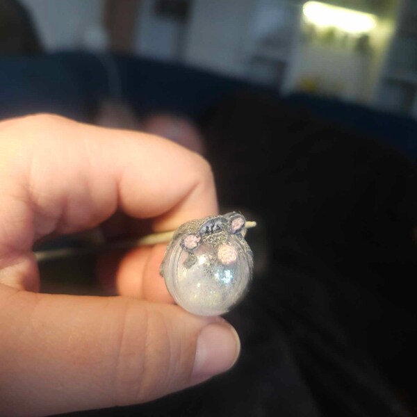 238 Bauble Crochet Pattern | Rat or Mouse on a Bauble Christmas Decor ...