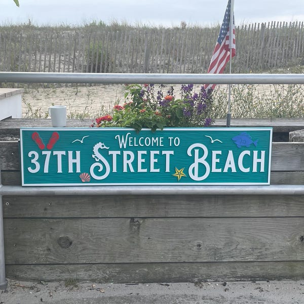 Personalized Custom PVC Sign for Your Beach Home Coastal Retreat 47x11 ...