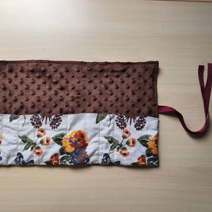 Crayon and Marker Roll up Holder Sewing Pattern & Video Tutorial Printable PDF Easy DIY Gift to ...