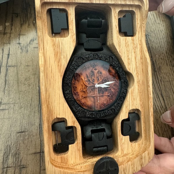 Lonely Warrior | Wooden Watch | Bog Oak | Vikings Cosplay | Medieval ...