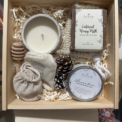 Oatmeal Honey Milk Gift Box, Gift for Women, Thank You Gift Ideas, Spa ...