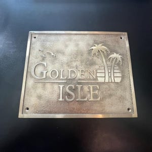 Custom Made Cast Bronze Signs & Plaques Personalized Logo/crest Plaques ...