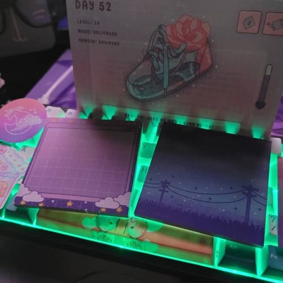 Purple Gradient Clouds Aesthetic Message Sticky Note - Etsy