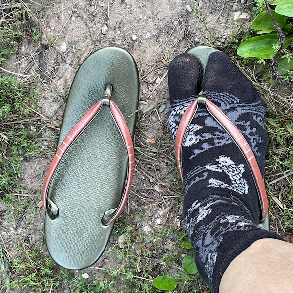 Japanese Traditional Gold Zori Geta Sandal Slipper Geta Shoes Geisha ...