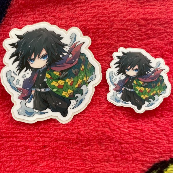 Giyu Tomioka Sticker | Anime Demon Slayer | Water Hashira | Cute | Die ...
