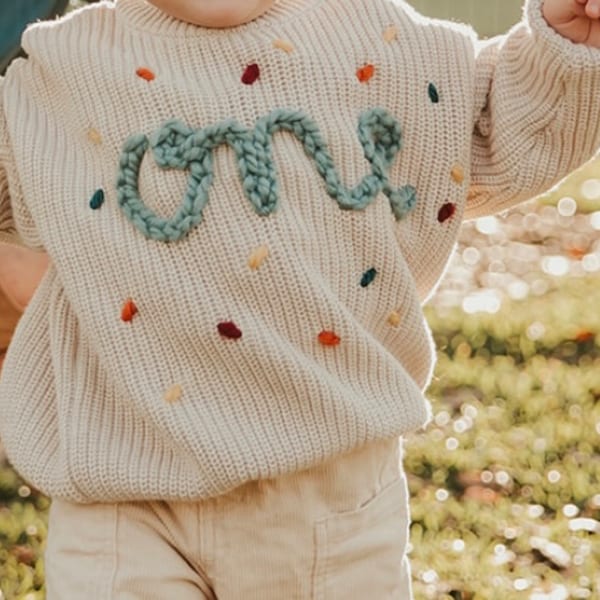 Custom Hand Embroidered Pocket of Flowers Knit Romper, Custom Romper ...