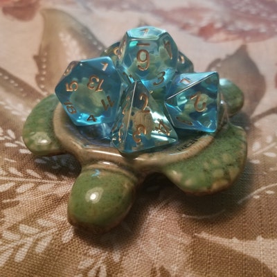 Turtle Dice 16mm 7 Die Polyhedral Dice Set RPG Tool Tabletop Roleplay ...