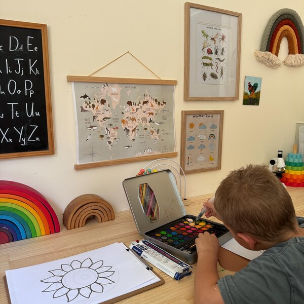 Loose Parts Play Mat, Nature Pattern Provocation Mat, Montessori ...