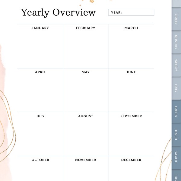 Undated iPad Planner Bundle for Goodnotes or Notability All in One ...