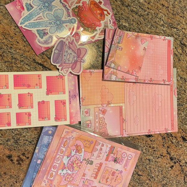 Study Break Sticky Note | Aesthetic Cute Kawaii Stationery - Etsy