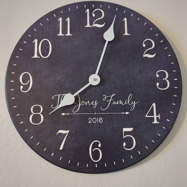 10 Navy Blue Clocks Styles, 8 Sizes!!, EXTRA Quiet Mechanism, Lifetime ...