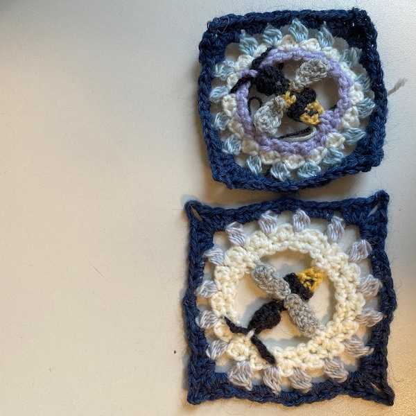 Granny's A Busy Bee Crochet Granny Square With Extra Photos and Details ...