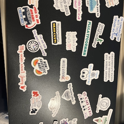 Ateez Iconic Sayings A & B Mini Die Cut Sticker Pack, Fun Personality ...