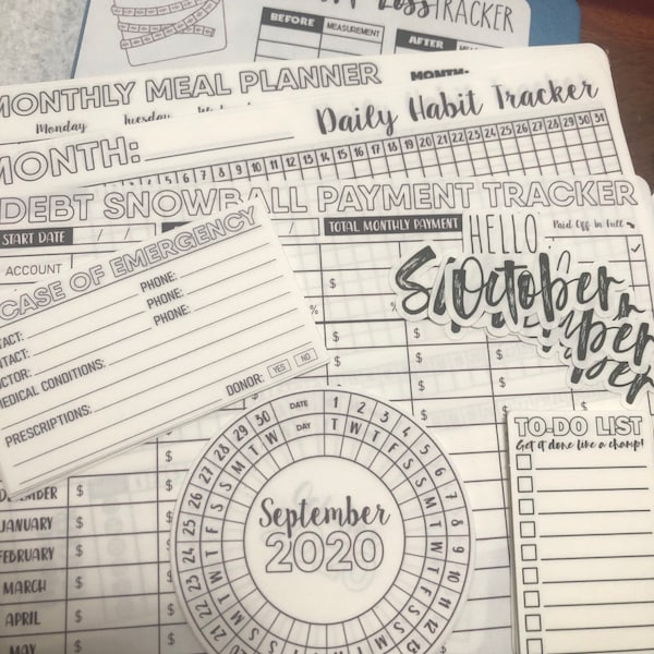 Digital Download Bundle - ANNUAL MOVEMENT TRACKER - Two Pages - A5 ...