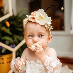 Bumble Bee Birthday Crown Bee Day Headbands Bee Themed 1st | Etsy