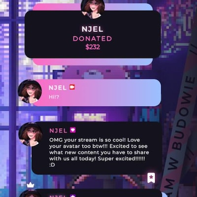 Moon Light Twitch Sub Badges Streamer Channel Point Reward Icons Cosmic ...