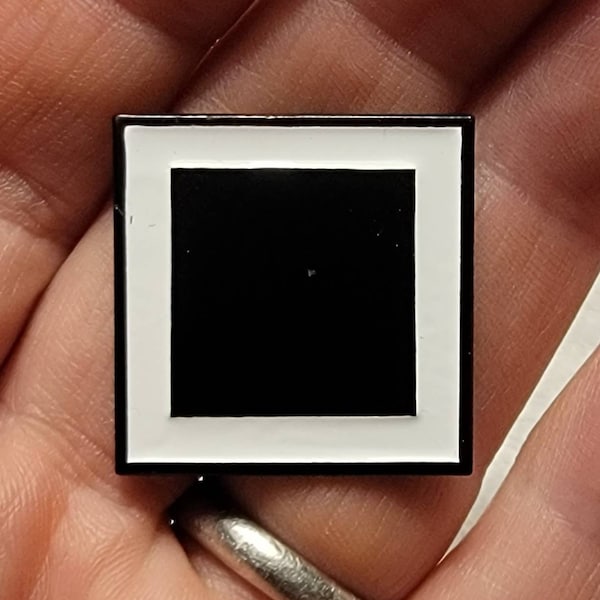 Black Square • Enamel Pin - Etsy