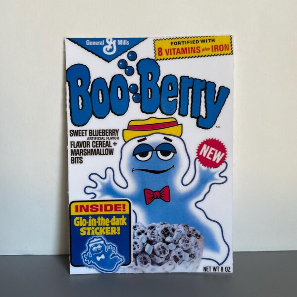 Cereal Monsters Sticker, Boo Berry Sticker, 70s Cereal Sticker ...