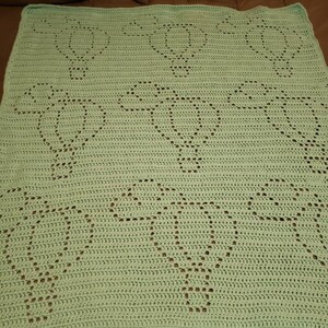 Aria Blanket Filet Crochet Blanket Pattern Baby Blanket - Etsy