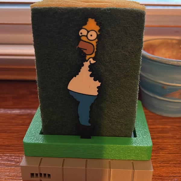 Homer Simpson Sponge Holder - the Simpsons Bush Meme Gift - High ...