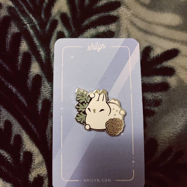 Snow Bunny Pin - Etsy