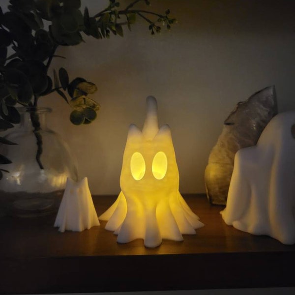 Ghost Cats Halloween Decor With Tea Lights, Halloween Decor, Gifts for ...