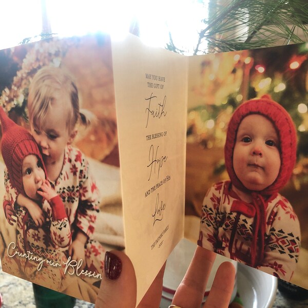Baby's First Christmas Card, Baby First Christmas, New Baby Christmas ...