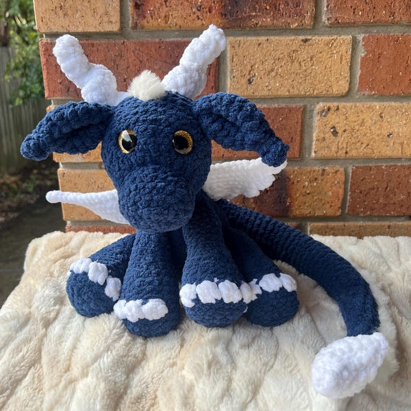 Baby Snuggle Dragon Crochet Pattern PDF, Crochet Dragon PATTERN ...