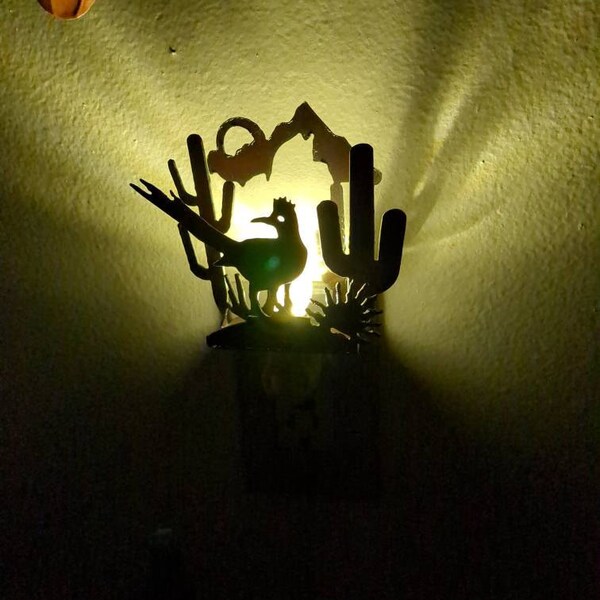 Road Runner Roadrunner Night Light Made Out of Rusted Steel Original ...