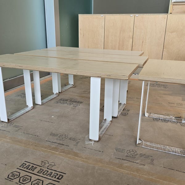 Steel End Table Legs/night Stand Legs/sofa Table Legs/set of Two/black ...