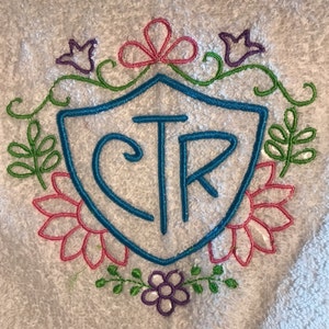 CTR Floral Applique Machine Embroidery Design-instant DOWNLOAD-3 Sizes ...