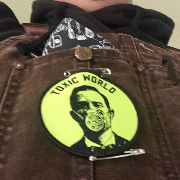 Toxic World Patch. Woven Iron on Patch. - Etsy