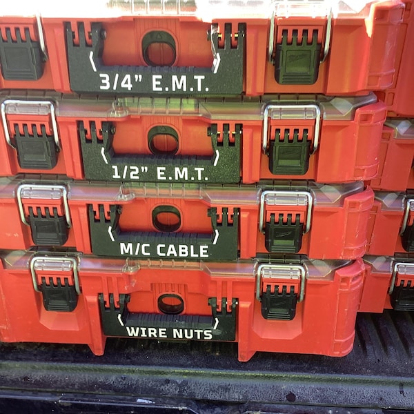 Milwaukee Packout Toolbox Lid Bit Storage, Packout Mods, Packout Bit ...