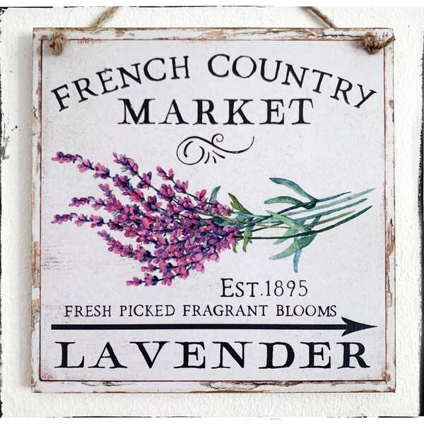 8.5x11 Plus 4 Inch Sq French Country Lavender Farmhouse Lavender Tiered ...