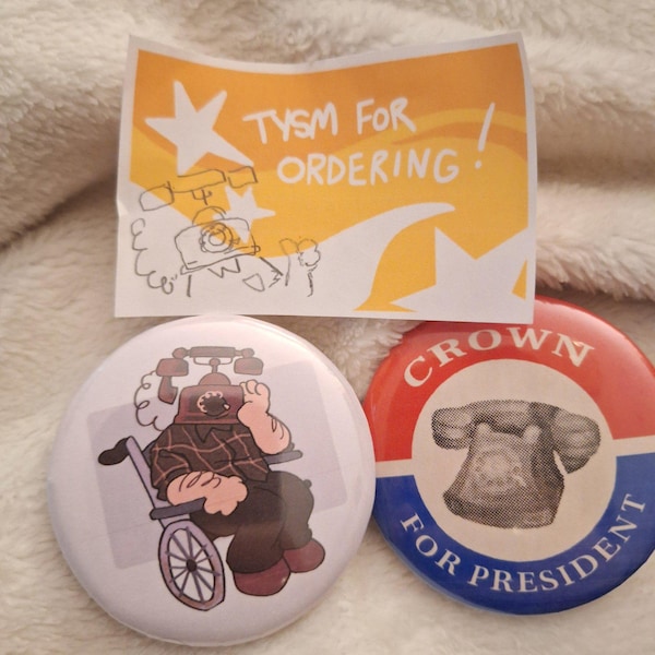 DIALTOWN Pins / Buttons - [wave 1] - Etsy