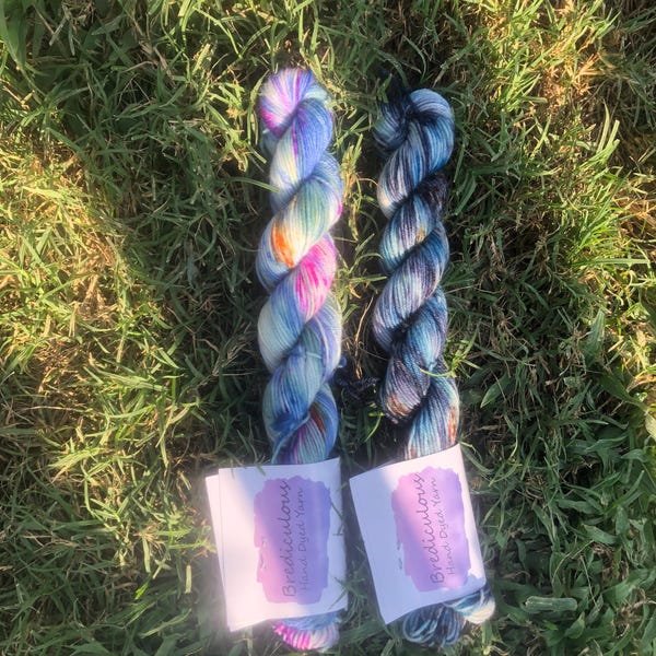 Hand Dyed Yarn Dk Weight Yarn Dk Yarn 100% Superwash Merino Merino Wool ...