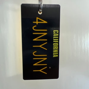 Personalized Engraved California Classic Replica License Plate Keychain ...