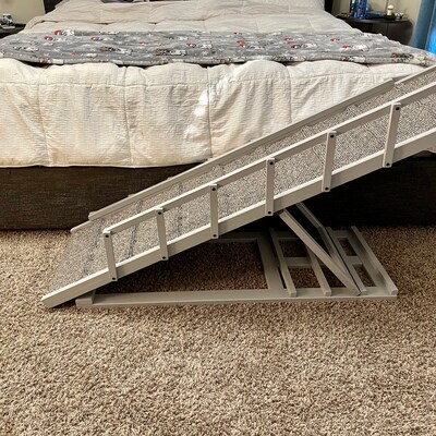 Pet Ramp With Foldable Rails Extra Front Rail - Etsy