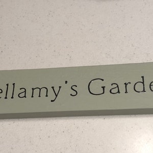 Personalised Painted Wooden Number Sign for House Garden | Etsy
