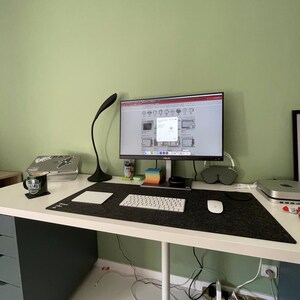 Felt Desk Pad Custom Felt Desk Mat Office Desk Accessories - Etsy